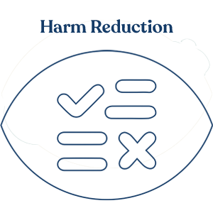 The Future is Psychedelic. Harm Reduction outline hover icon